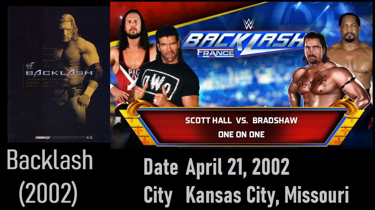 Backlash (2002) | Scott Hall (with X-Pac) vs. Bradshaw (with Faarooq ...