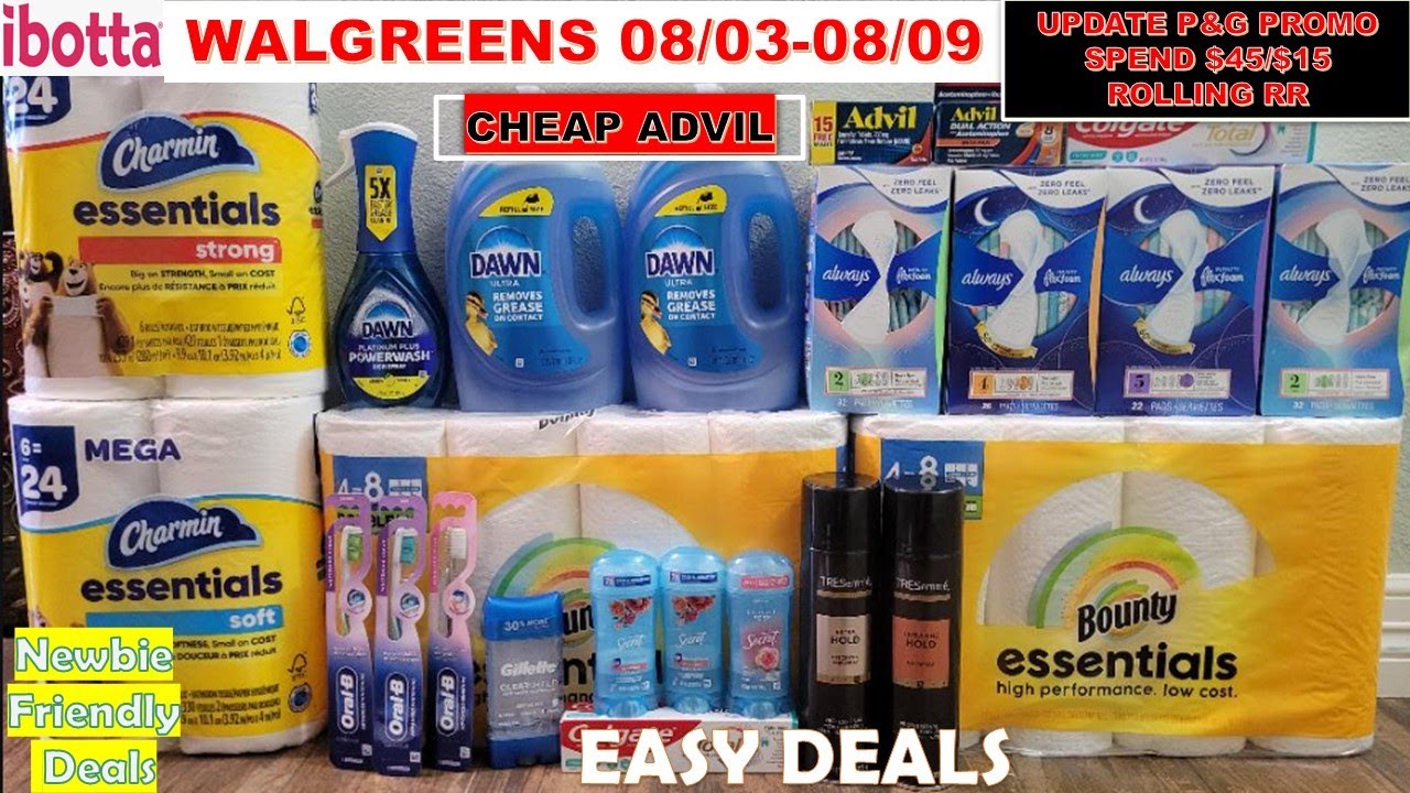 2nd Walgreens Couponing Deals 8/3-8/9 || Update PG PROMO & ROLLONG RR ...