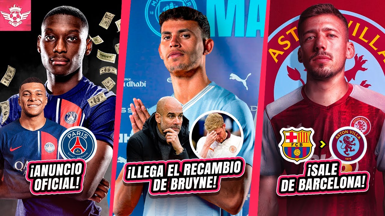 🚨OFICIAL MATHEUS Nunes Llega a Man CITY | Kolo Muani ya espera al PSG ...