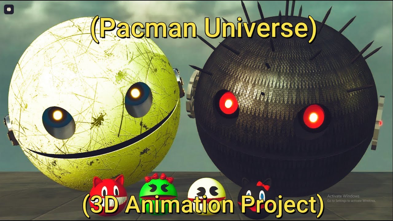 PACMAN VS PACMAN VS ROBOT PACMAN VS MONSTER PACMAN - YouTube
