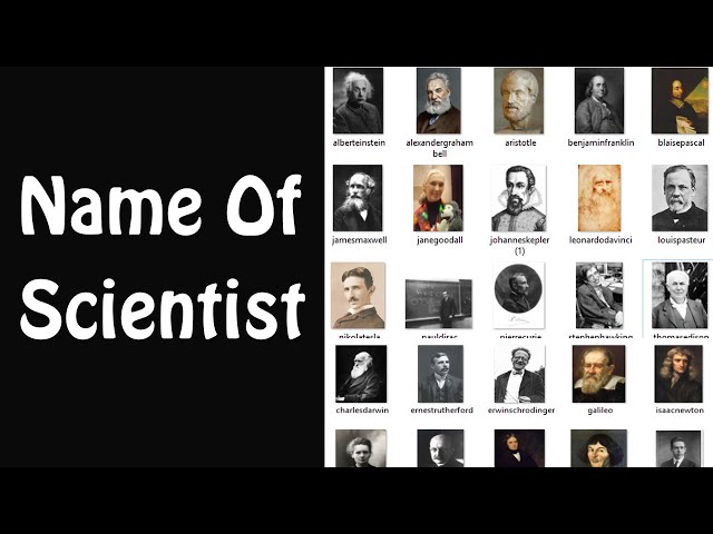 Names Of Famous Scientists Famous Scientists Bulletin Board Poster Set