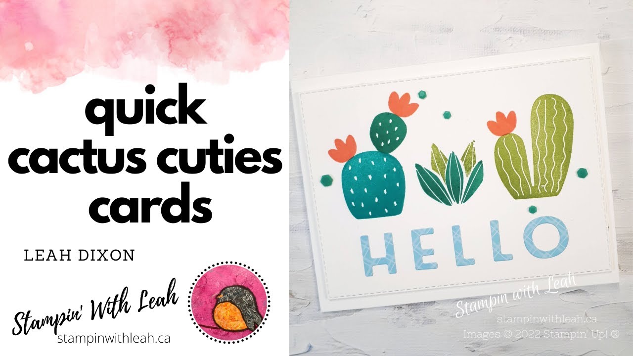 Cactus Cuties Quick Card - YouTube