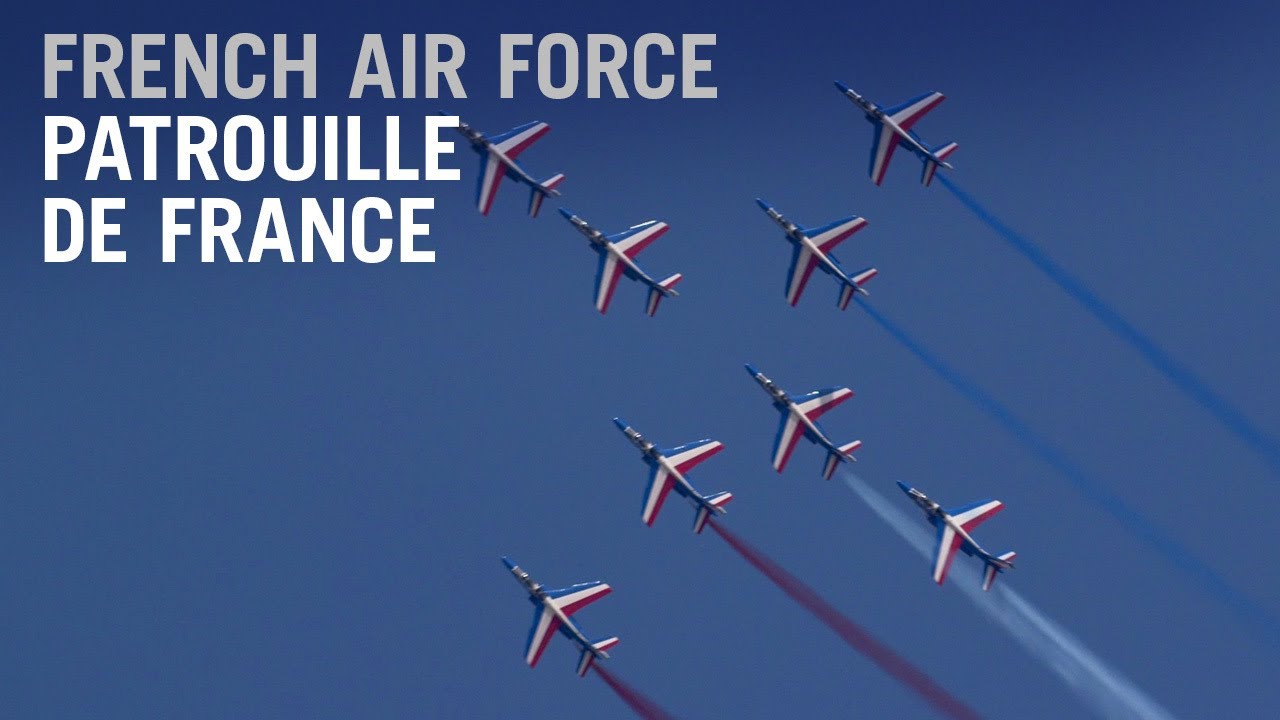 The French Air Force’s Patrouille de France Aerobatic Display Team ...