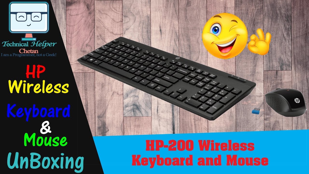 HP 200 Wireless Keyboard and Mouse Combo Set Unboxing - YouTube