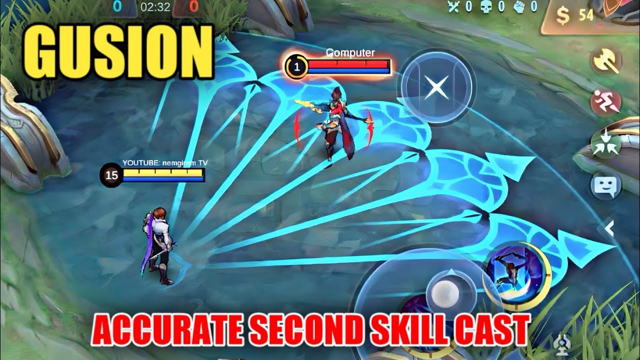 GUSION UPDATE NEW 2ND SKILL | ACCURATE 2ND SKILL CAST | Mobile Legends ...