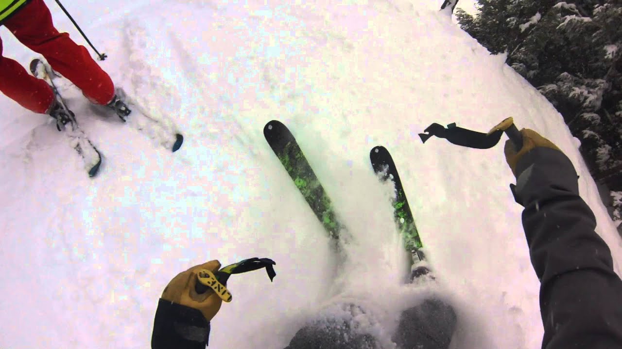 Powder Skiing! + Skiing Crashes - YouTube