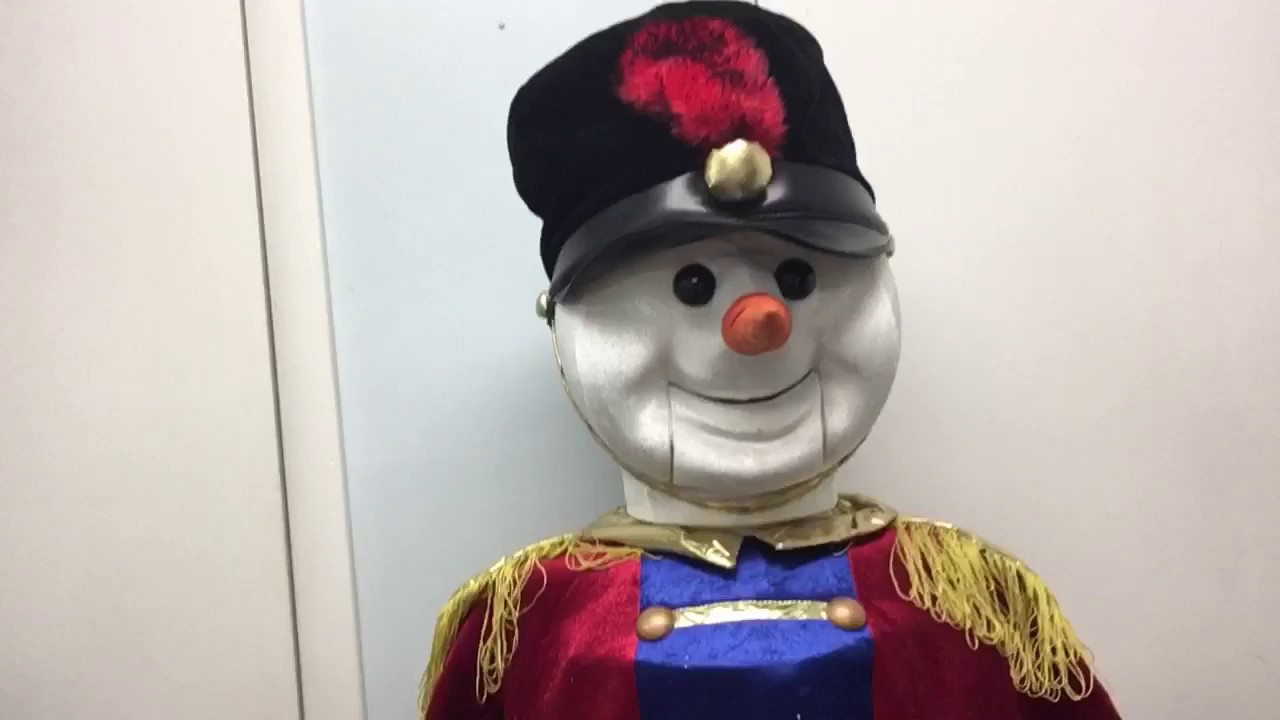 Gemmy Life Size Singing & Dancing Snowman Soldier Unboxing - YouTube