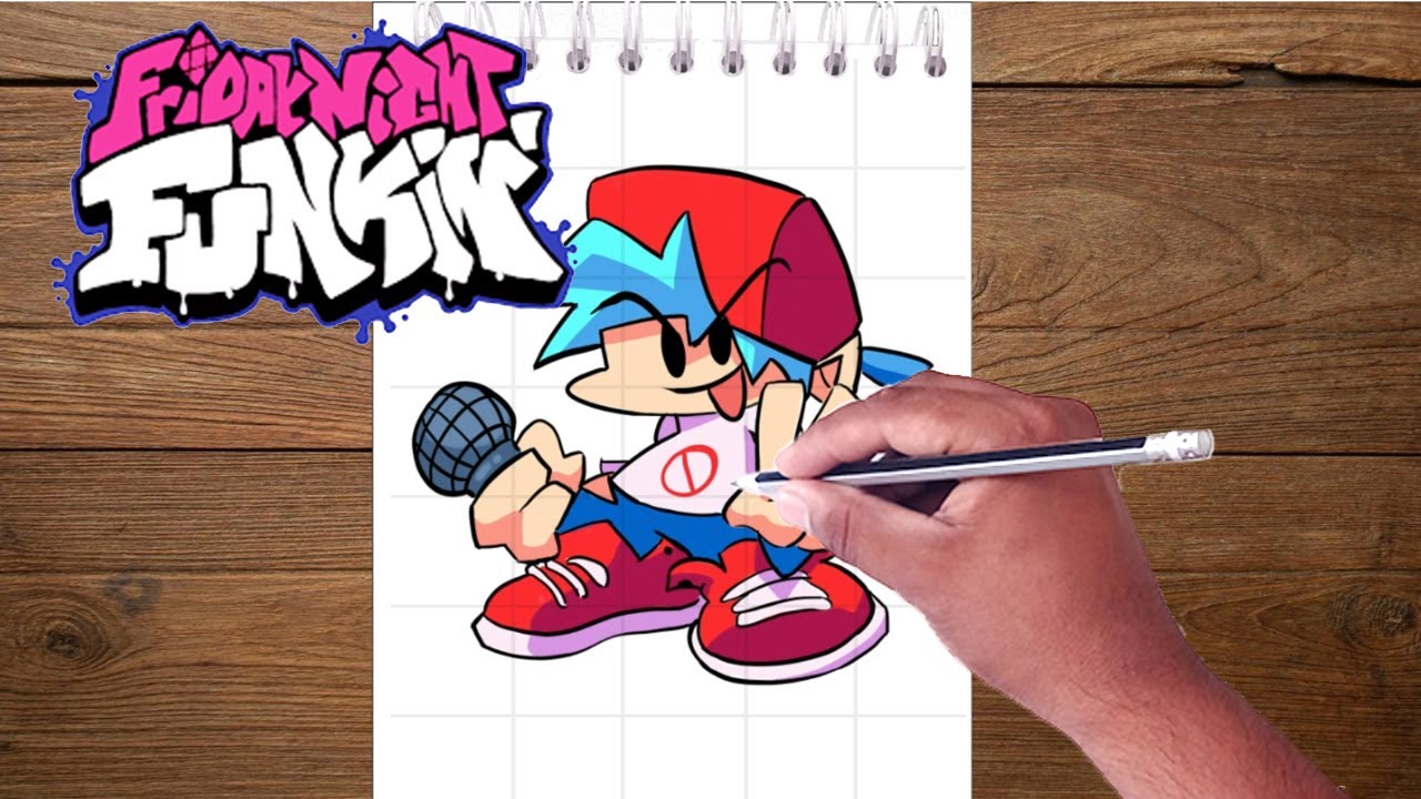 COMO DIBUJAR A BOYFRIEND DE FRIDAY NIGHT FUNKIN PASO A PASO | how to ...