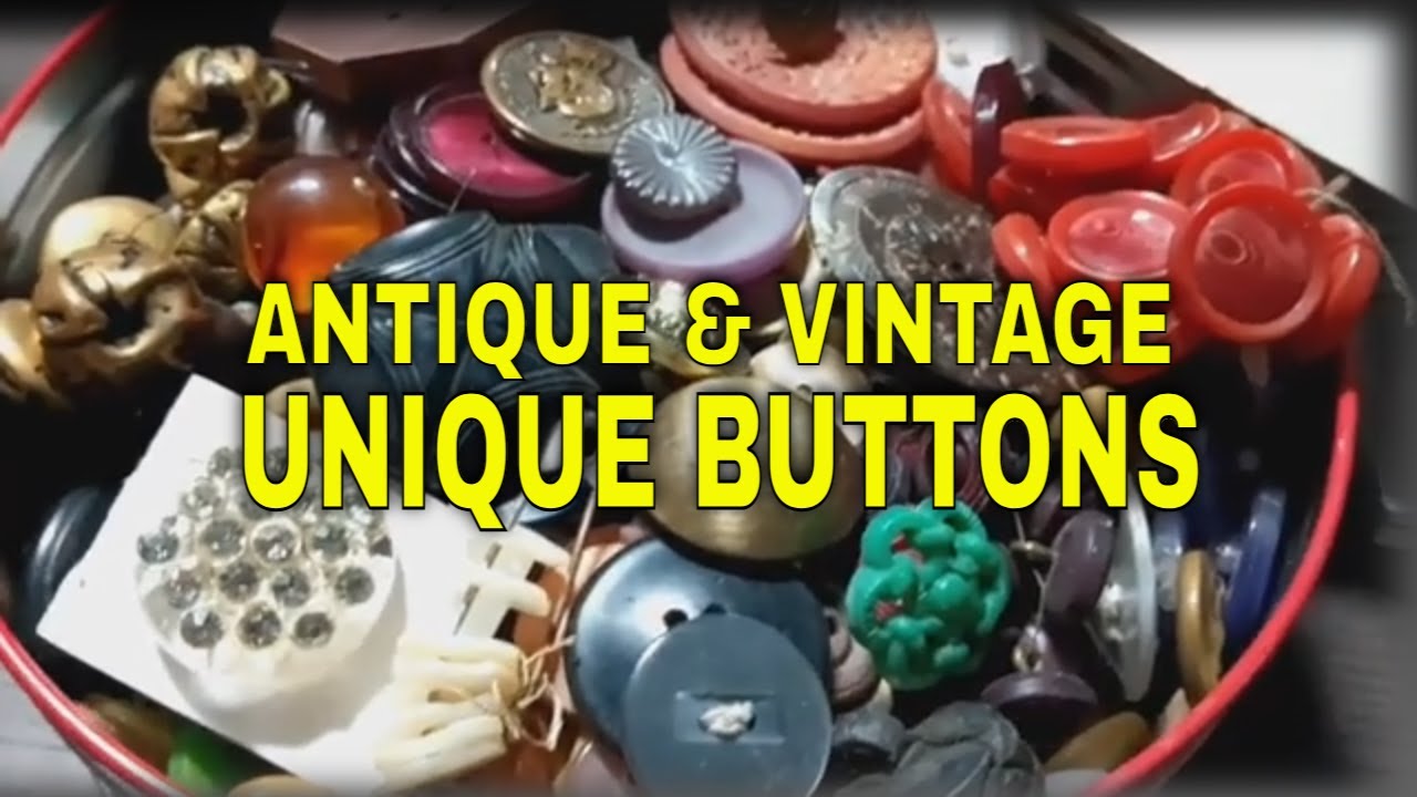 STUNNING Antique & Vintage Buttons Collecting What are they? - YouTube