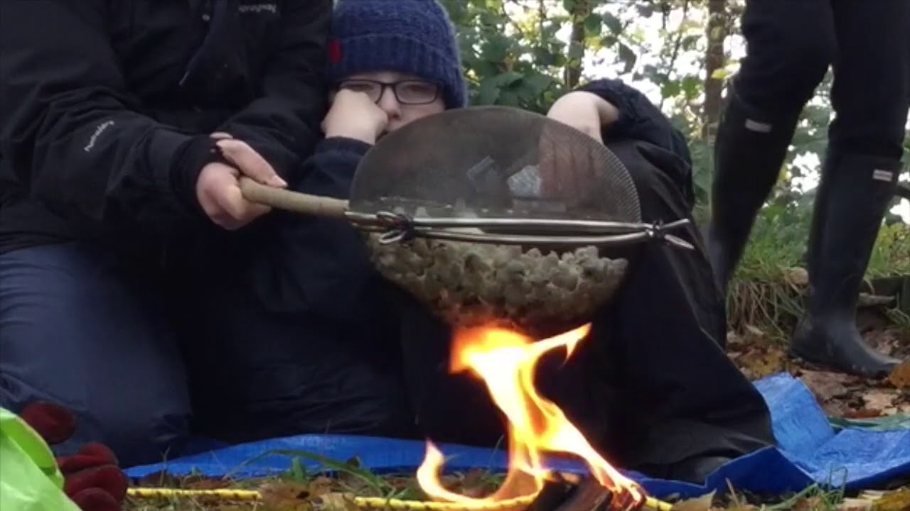Making Popcorn, Growing Up Wild- South Lanarkshire Forest Schools - YouTube