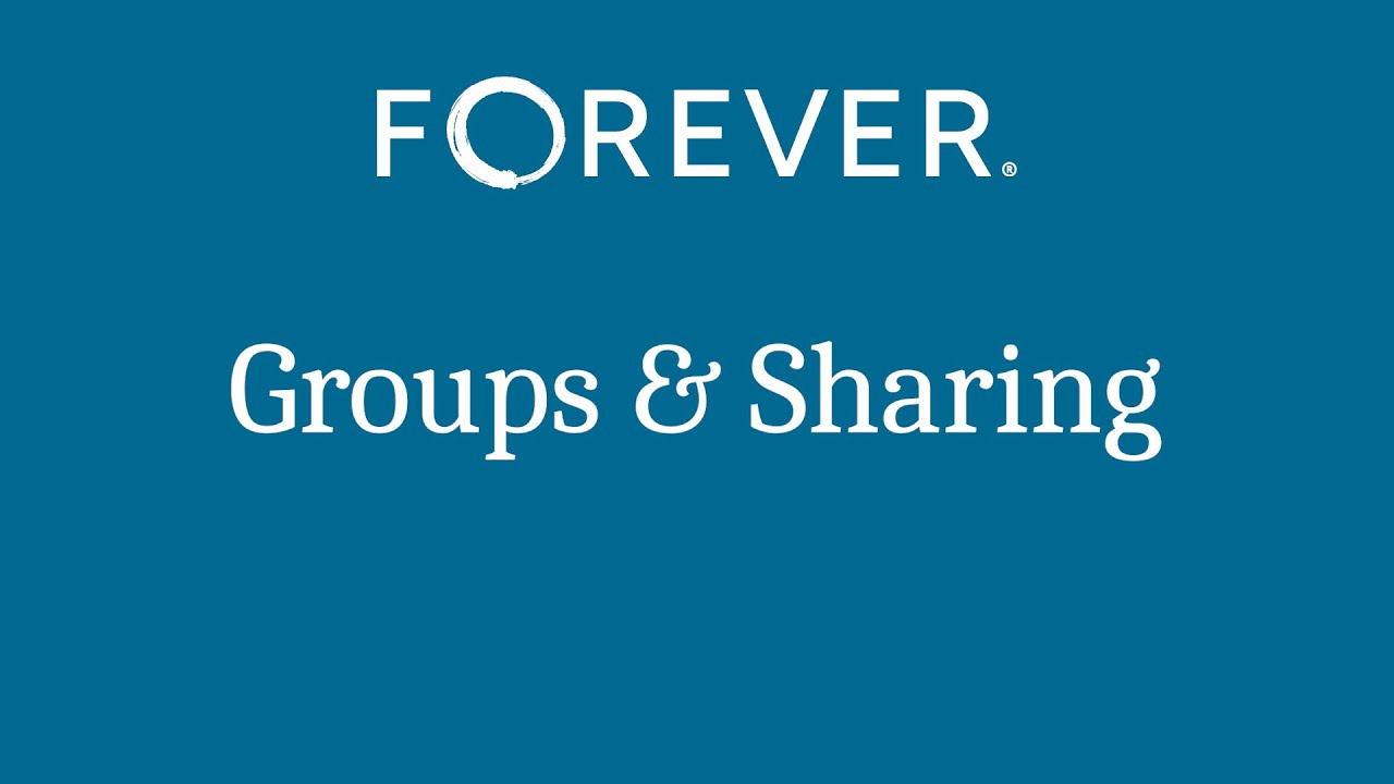 FOREVER How To: Groups & Sharing - YouTube