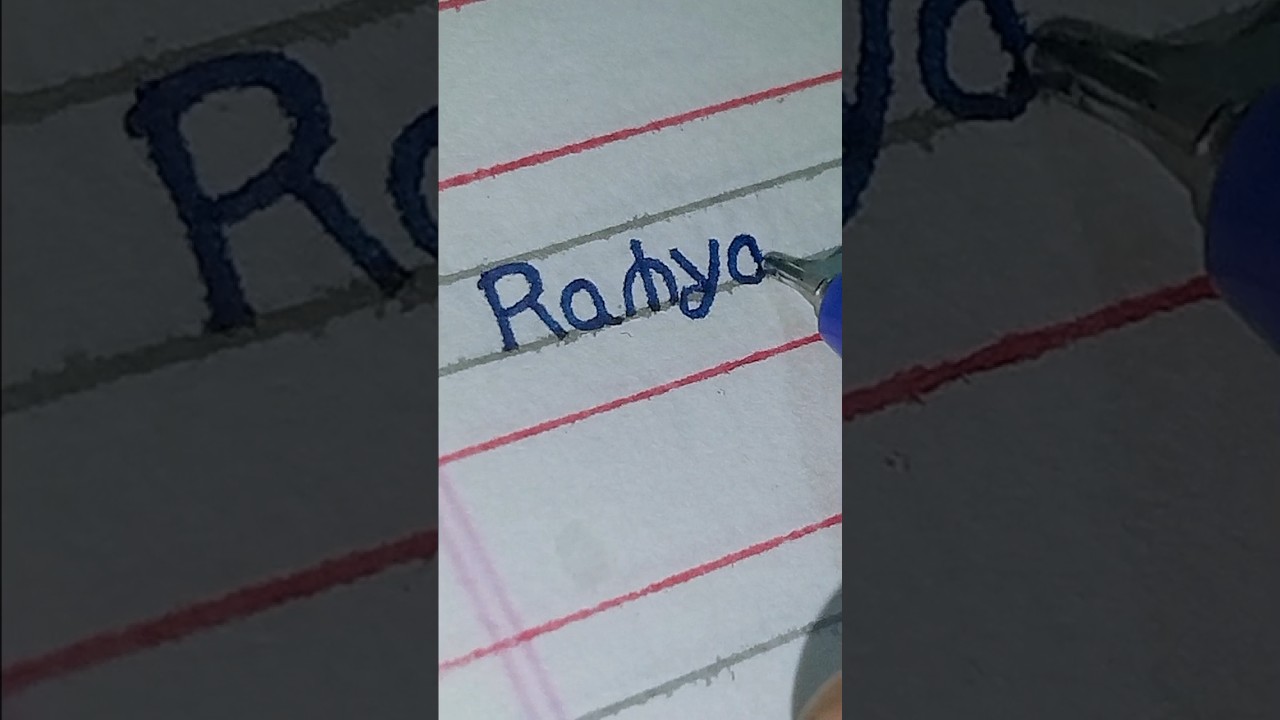 "Ramya stylish name letter #handwriting #shorts - YouTube