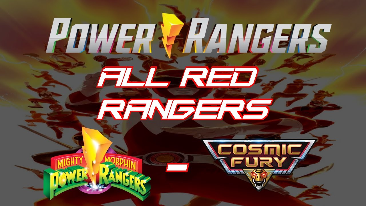 Power Rangers | All Red Rangers (MMPR - Cosmic Fury) - YouTube