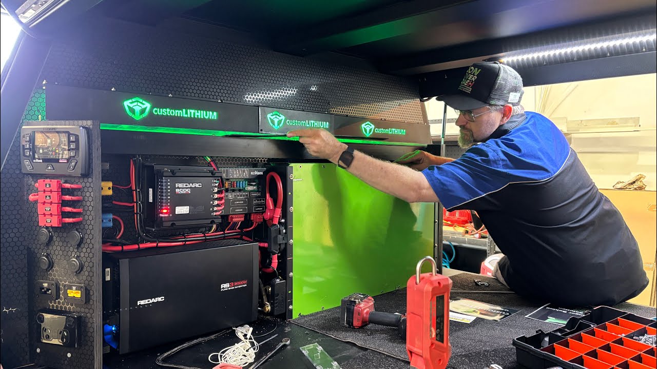 800ah Single Lithium Battery Canopy Install - JTS12Volt & Custom ...