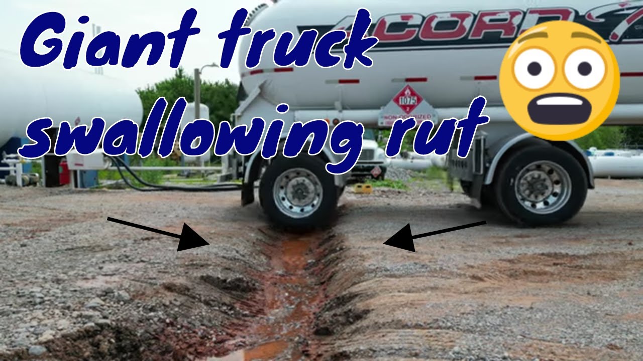 Giant Truck Swallowing Rut | Customer Propane Delivery | Multicam - YouTube