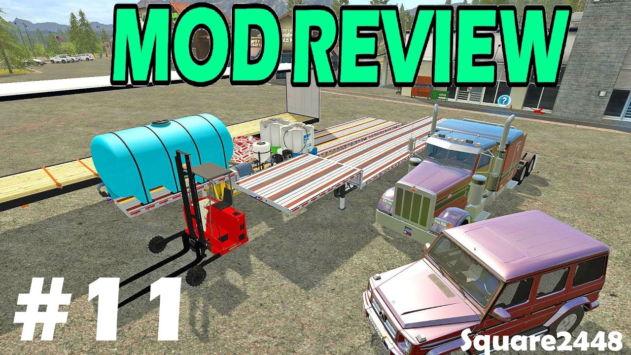 Farming Simulator 2017 Mod Review #11 Peterbilt, Forklift & Semi ...
