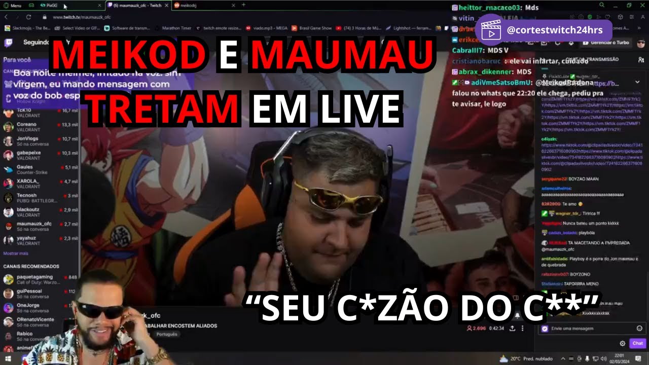 MEIKOD e MAUMAU TRETAM em LIVE!! - YouTube