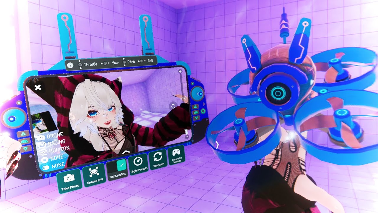 New VRChat Camera Drone flown by a Pro Pilot - YouTube