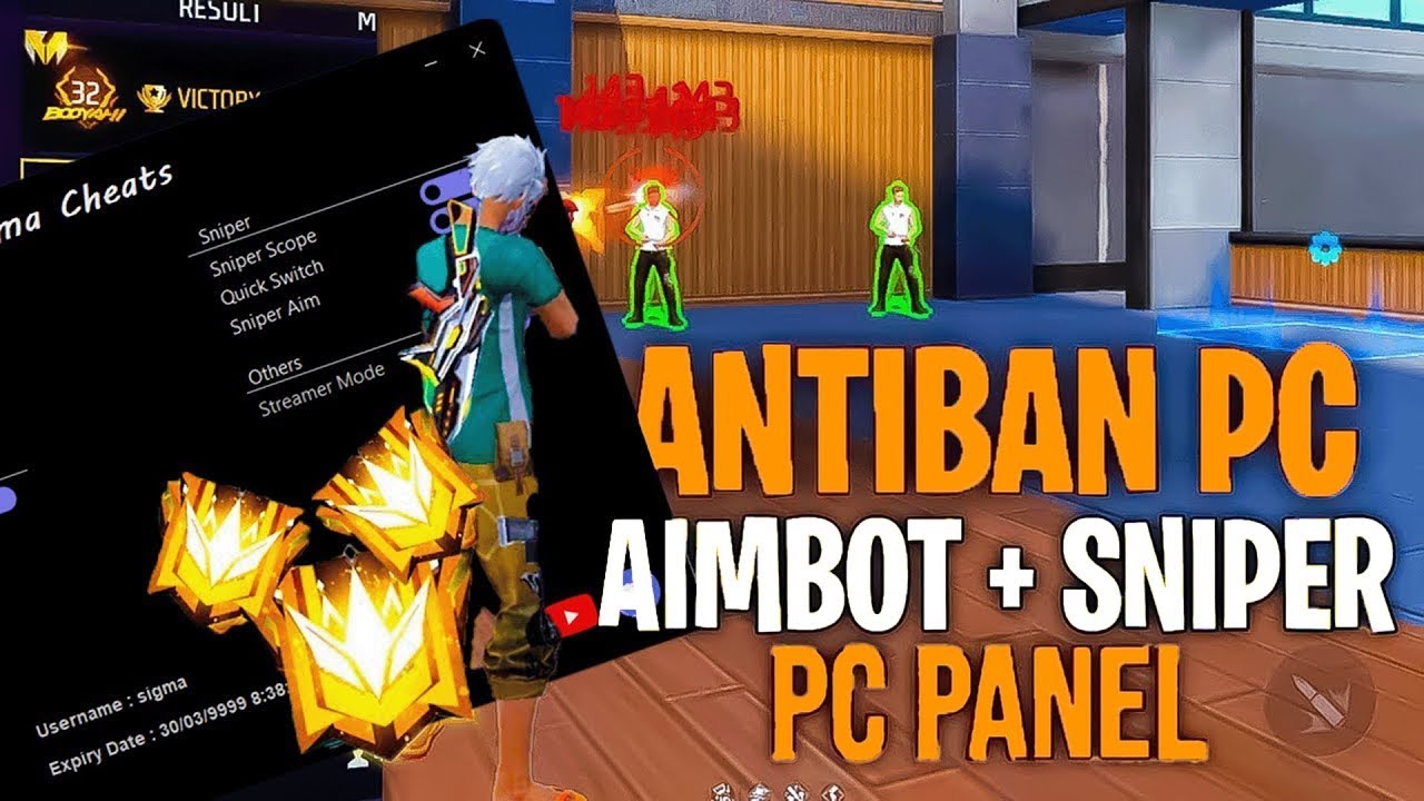 NEW PC 💻 PANEL FOR FREE AIMBOT + SNIPER AIMBOT | 100% ANTIBAN | FREE ...
