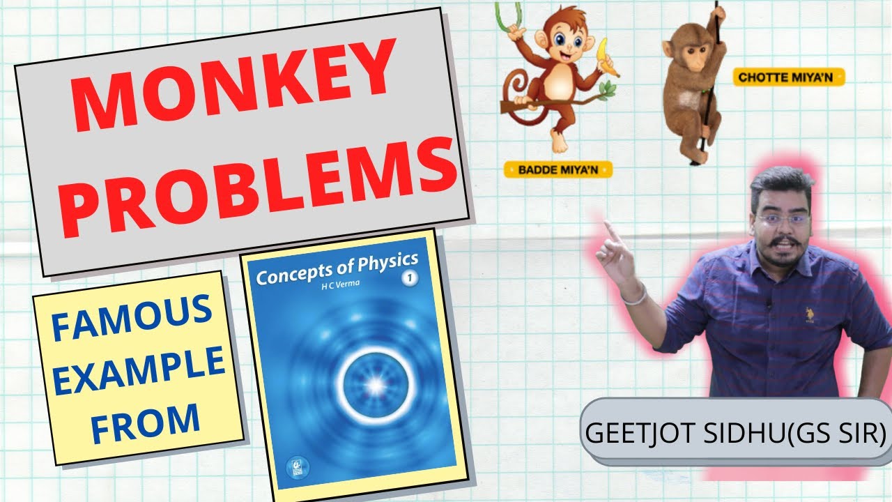 TENSION FORCE AND MONKEY PROBLEMS FROM HC VERMA | LAWS OF MOTION ...