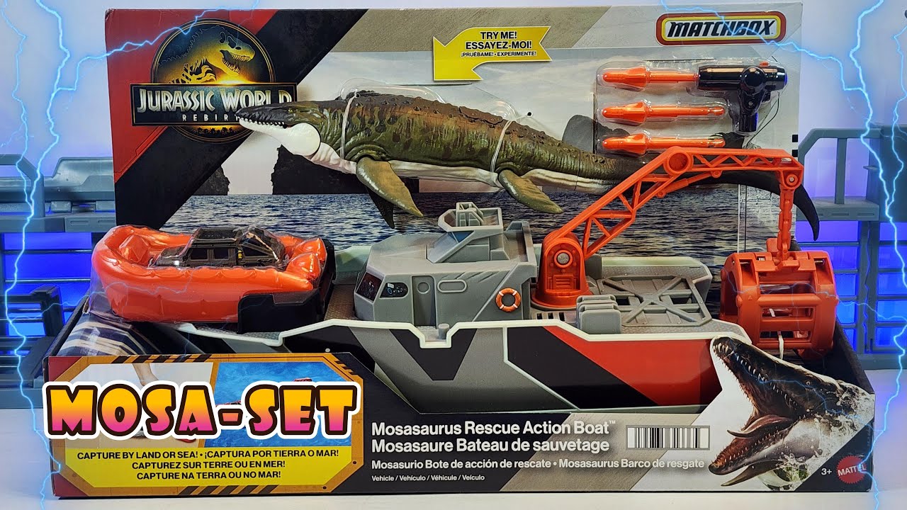 Jurassic World Rebirth MOSASAURUS set de Rescate y Captura! Full Review ...