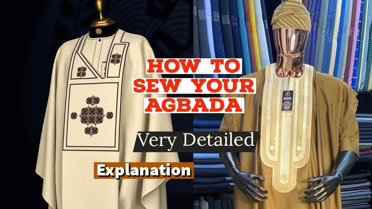 how to sew an agbada - YouTube