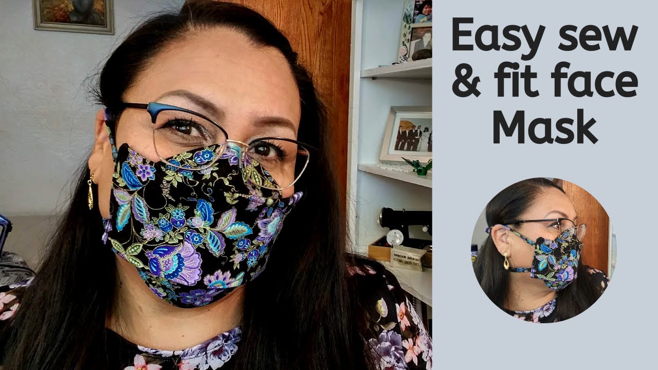 How to Sew 3D Easy Fit Face Mask, No Fog Eyeglasses and breathable ...