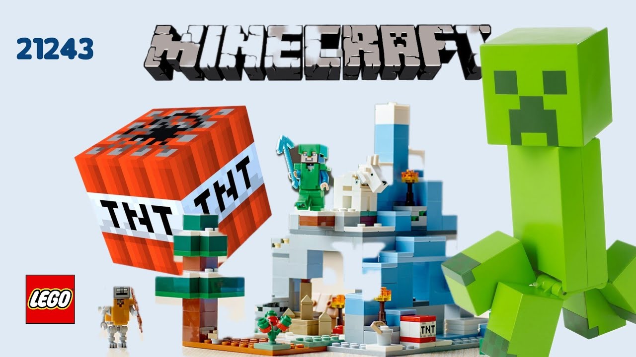 Construction Lego Minecraft 21243 The frozen peaks - Le pic de glace ...