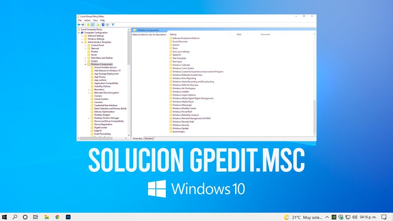 Habilitar e instalar gpedit.msc en cualquier Windows 7/8/10 - YouTube
