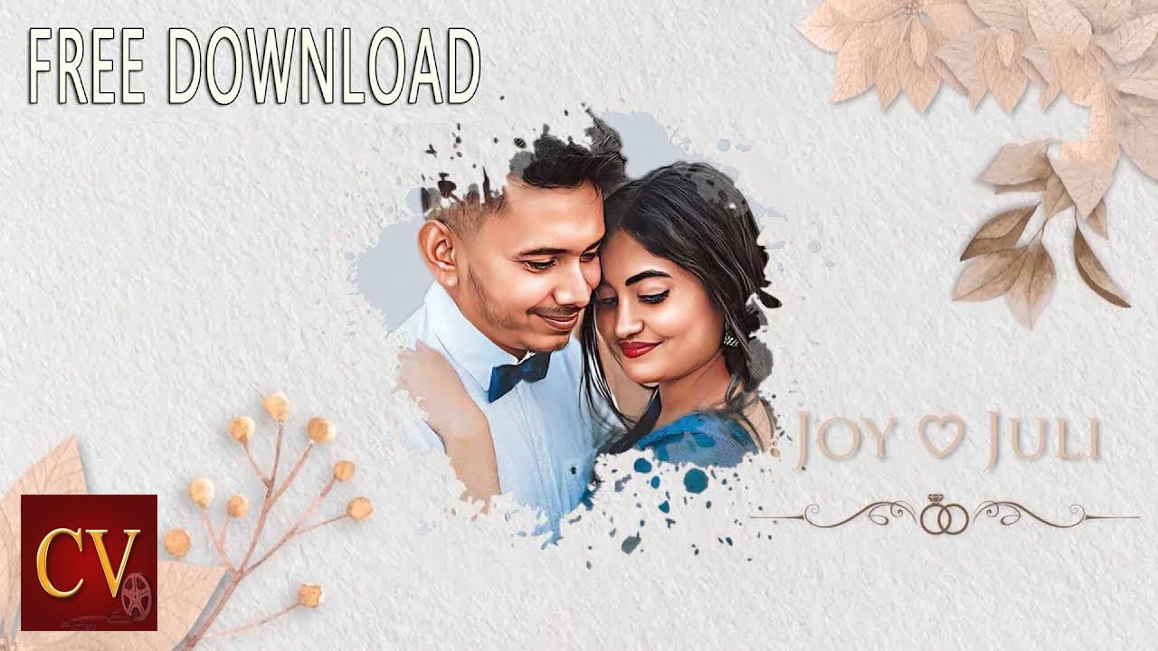 wedding invitation video template free download premiere pro | Color ...
