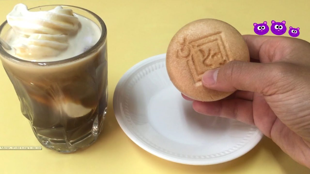 Japanese Ice Cream Monaka + Soft Cream Coffee = Delicious! アイス最中とソフトコーヒ ...