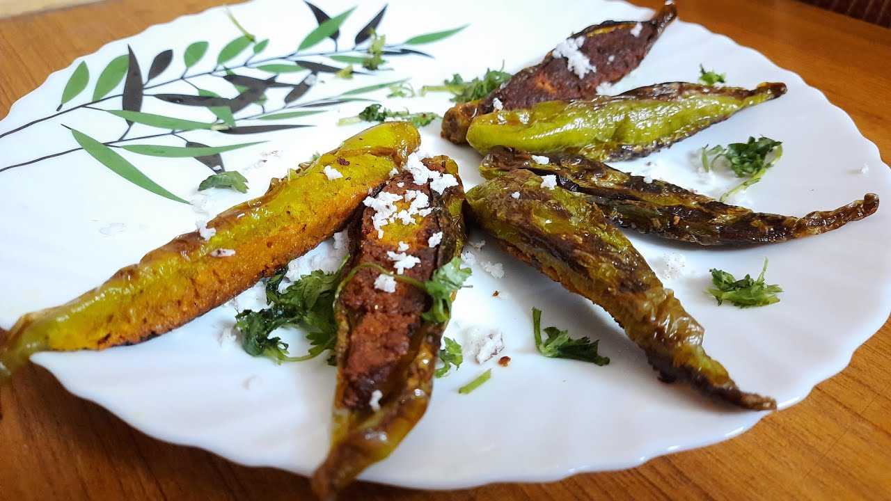 Bhavnagri Stuffed Chilli|Bhavnagri Chilli - YouTube