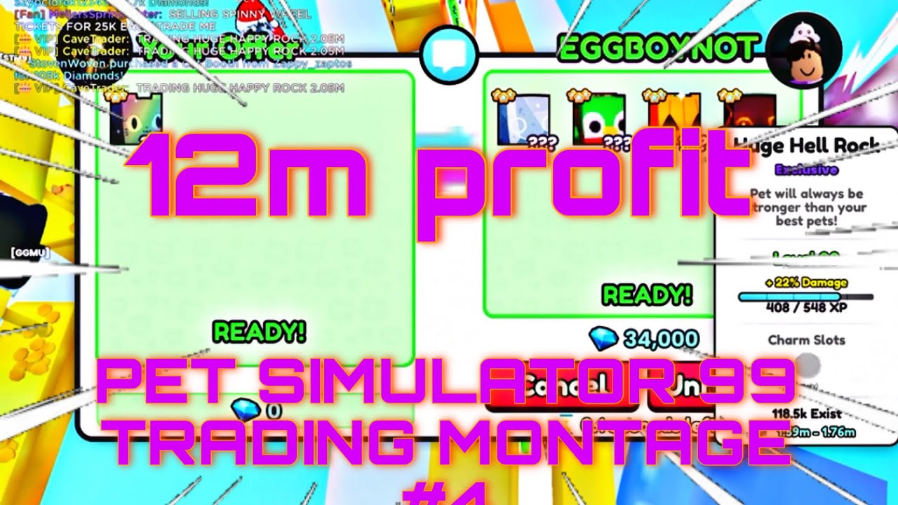 PS99| Trading Montage#5| 12M💎+Profit (Pet Simulator 99) - YouTube