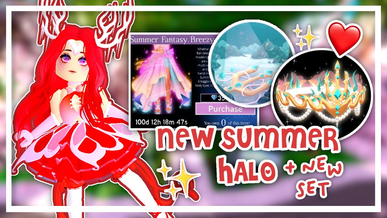 🌞😱 NEW SUMMER HALO IS OUT NOW + SUMMER FANTASY SET! // Roblox Royale ...