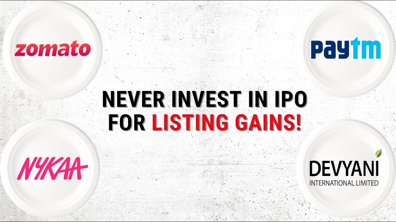 Never invest in IPOs for listing gains | IPO Strategy with last 10 ...