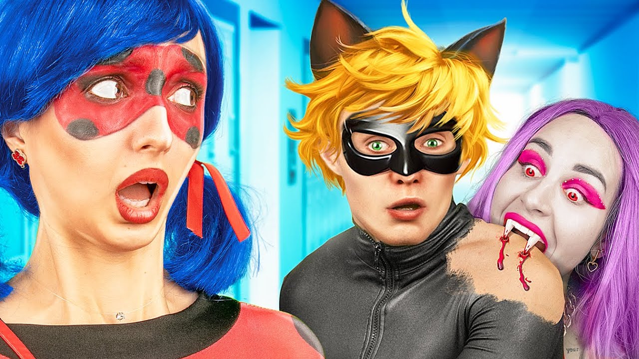 Ladybug Vs Vampire / Funny Pregnancy Situations - YouTube