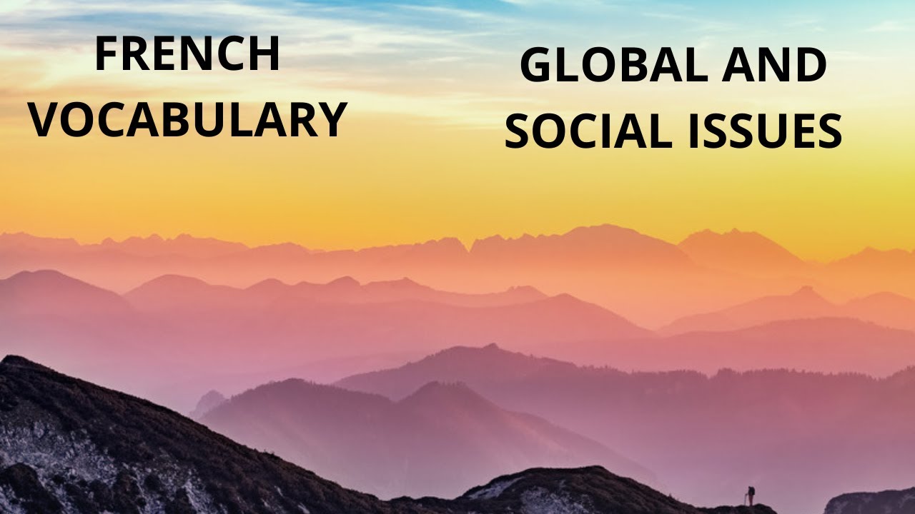 GLOBAL AND SOCIAL ISSUES (FRENCH VOCAB) - YouTube