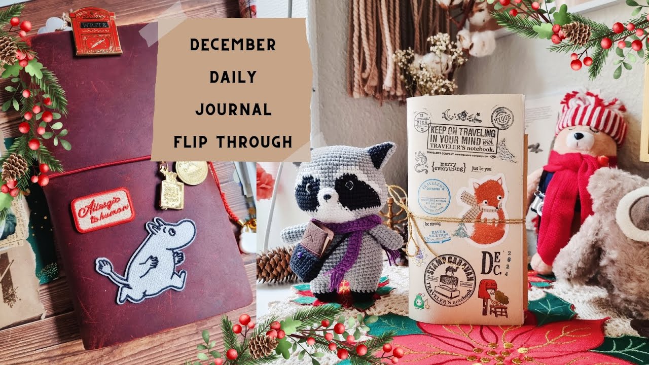 December daily journal 2024 flip through) - YouTube