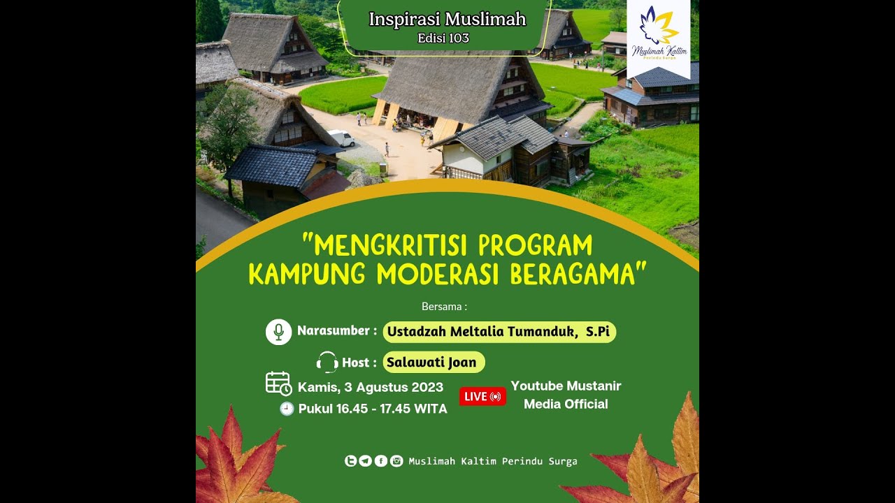 "Mengkritisi Program Kampung Moderasi Beragama" / Edisi 103 - YouTube
