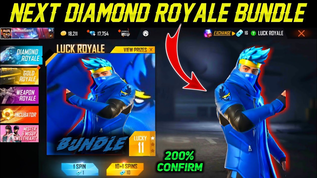 Next Diamond Royale Bundle Free Fire || Upcoming Diamond Royale Free ...