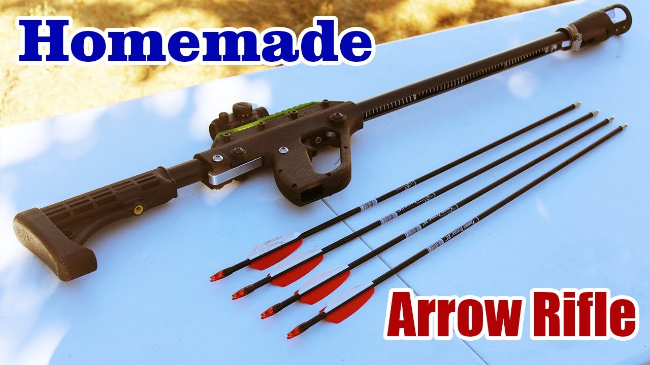 Homemade arrow rifle - YouTube