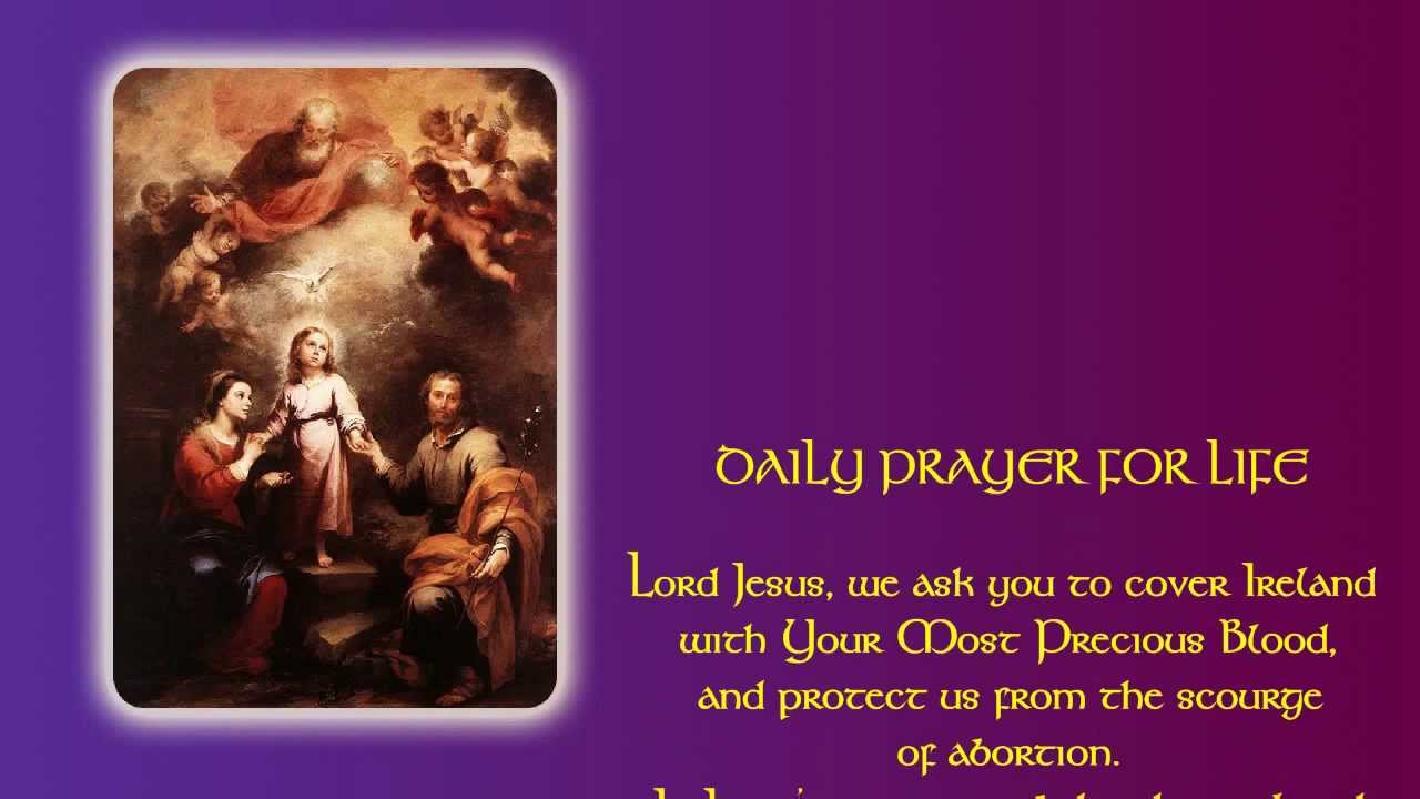 Pro Life Prayer For Ireland - YouTube