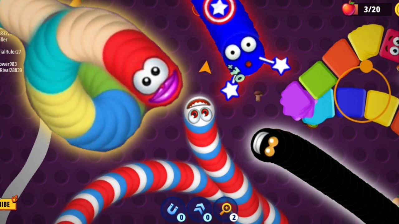 Wormate.io Best Tiny Worm Pro Escape From Huge Monster Worm Wormateio ...