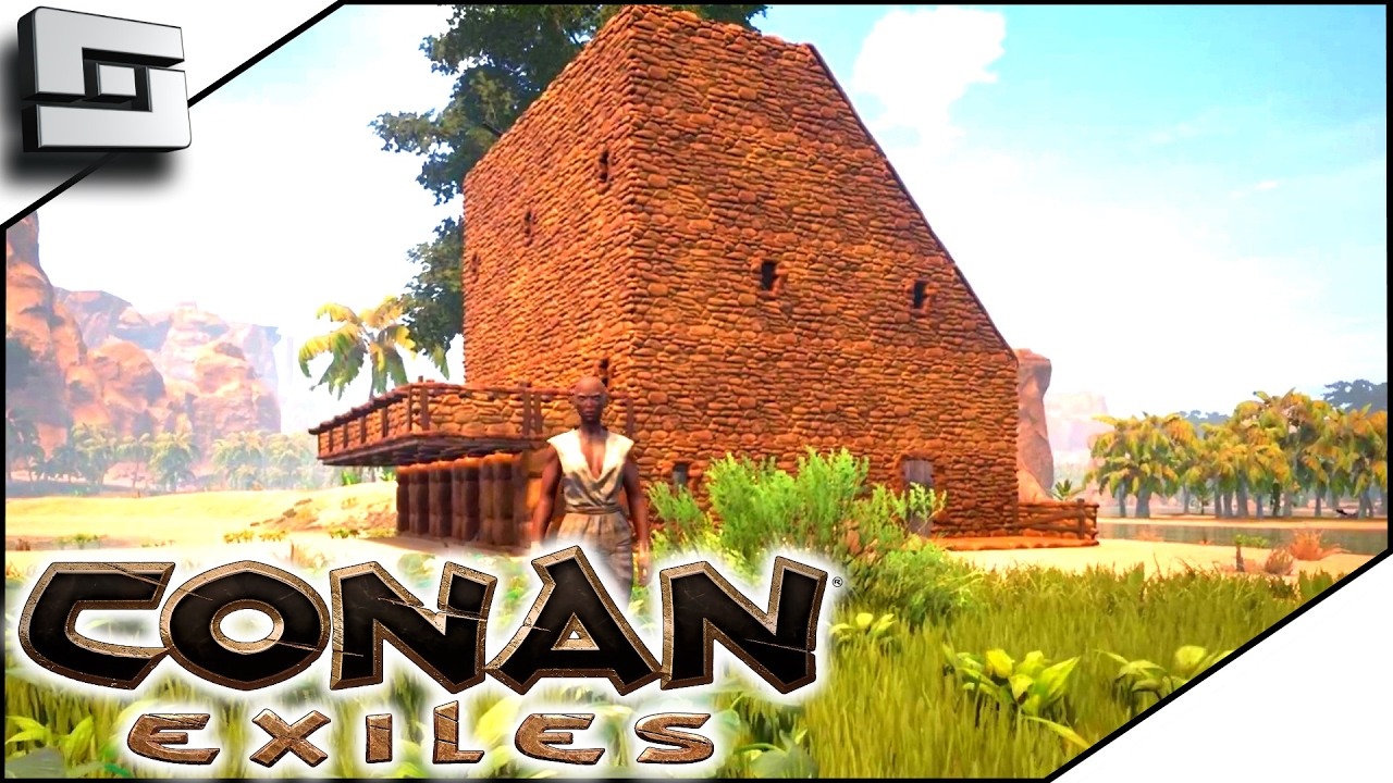 CONAN EXILES - Starter House! Ep 2 ( Multiplayer Gameplay ) - YouTube