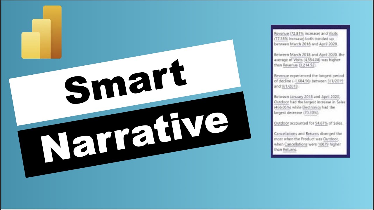 Power BI Smart Narrative Table for Analytical Commentary | Customizing ...
