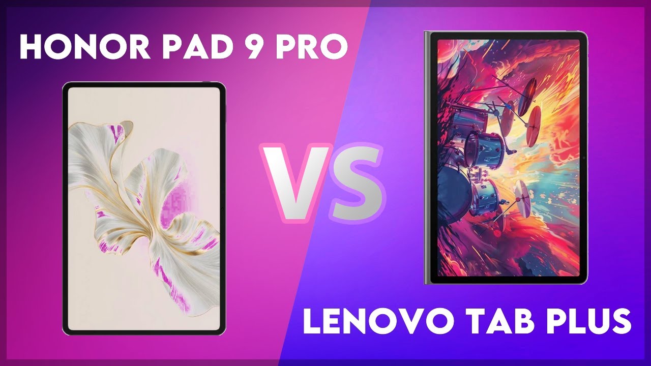 Honor Pad 9 Pro vs Lenovo Tab Plus Comparison - YouTube