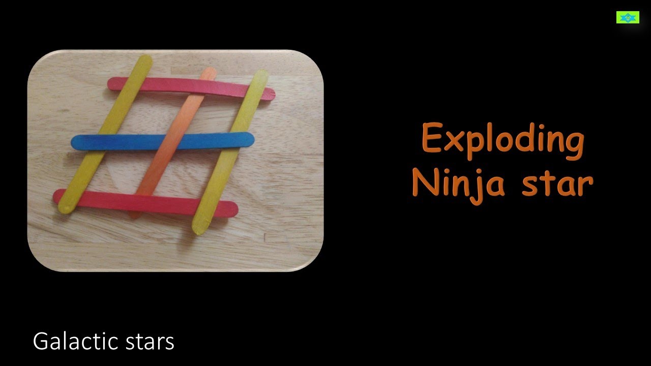 How to make an exploding Ninja star (No glue) #4 - YouTube