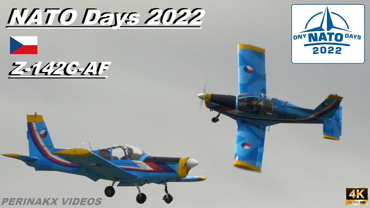 Z-142C-AF Martin Šonka 🇨🇿 CLV Pardubice NATO Days 2022 - YouTube
