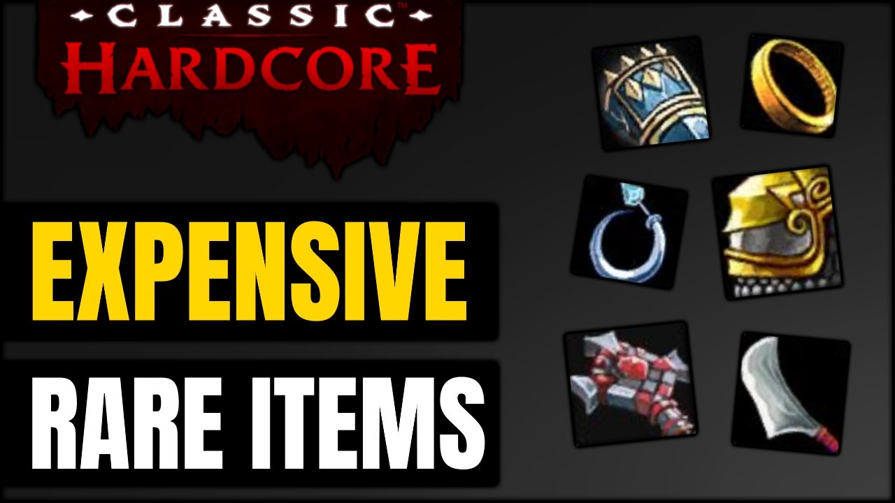 Most Expensive Rare items in Hardcore Classic WoW - YouTube