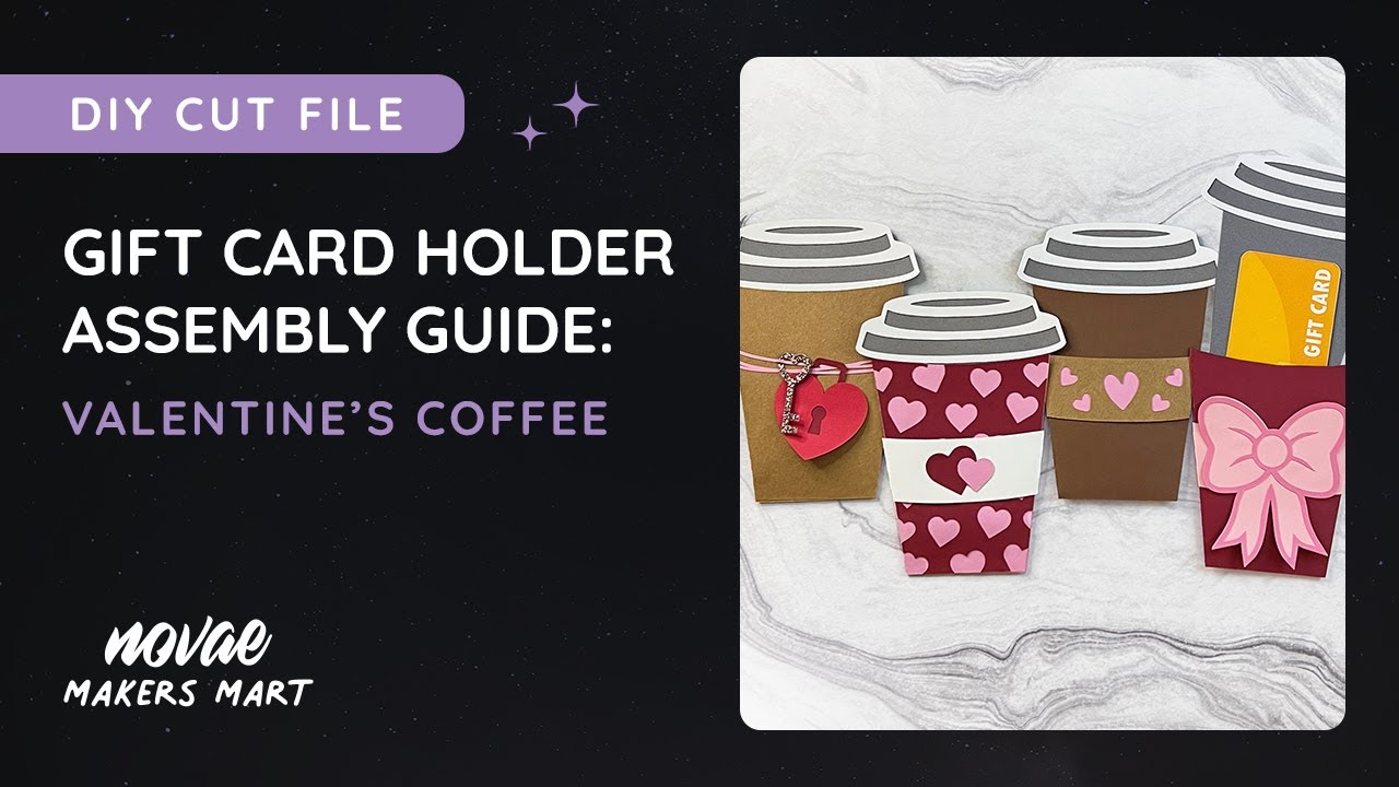 Valentine Coffee Cup Gift Card Holders SVG | DIY Love Gift | Fun Coffee ...